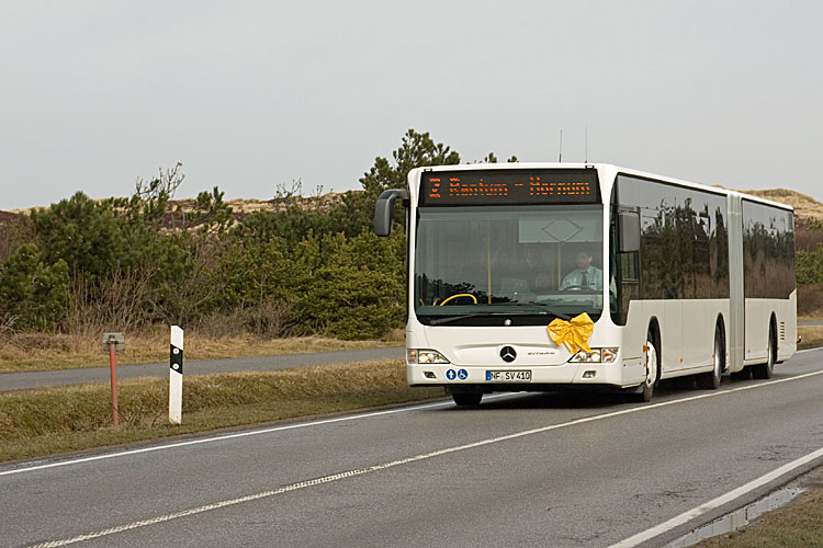 Umleiterverkehr bei den Bussen der SVG auf Sylt / Teil: 1 (3 Fotos ...