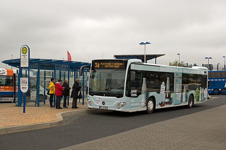 SVG Sylt. Der erste der beiden neuen Busse stand heute Abend auf dem ...