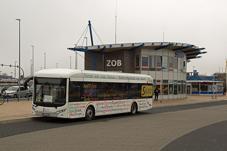 Testfahren mit einem Elektrobus bei der SVG auf Sylt (3 Fotos ...